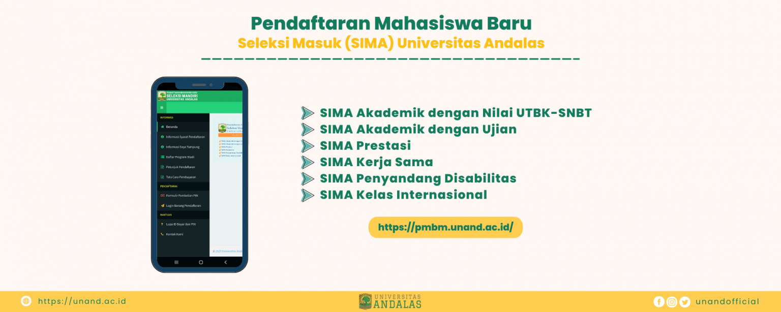 Informasi Penerimaan Mahasiswa Baru – FK UNAND Official Website