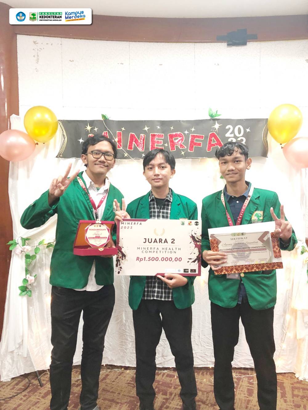 Tim FK UNAND Raih Juara 2 pada Kompetisi Minerfa Health Competition – FK UNAND Official Website